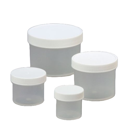 Straight Sided Jars, Polypropylene, 125 ml – Dynamic Aqua-Supply