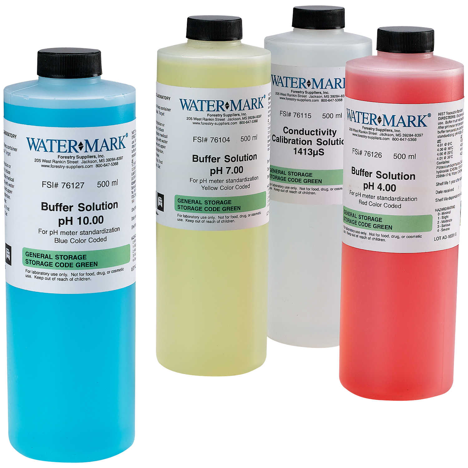 pH/Conductivity Calibration Kit, 4 x 500 ml Bottles – Dynamic Aqua-Supply