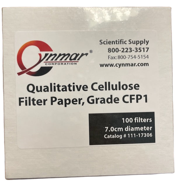 Cellulose Filter Papers, Grade CFP1, 7.0 cm Diameter – Dynamic Aqua-Supply