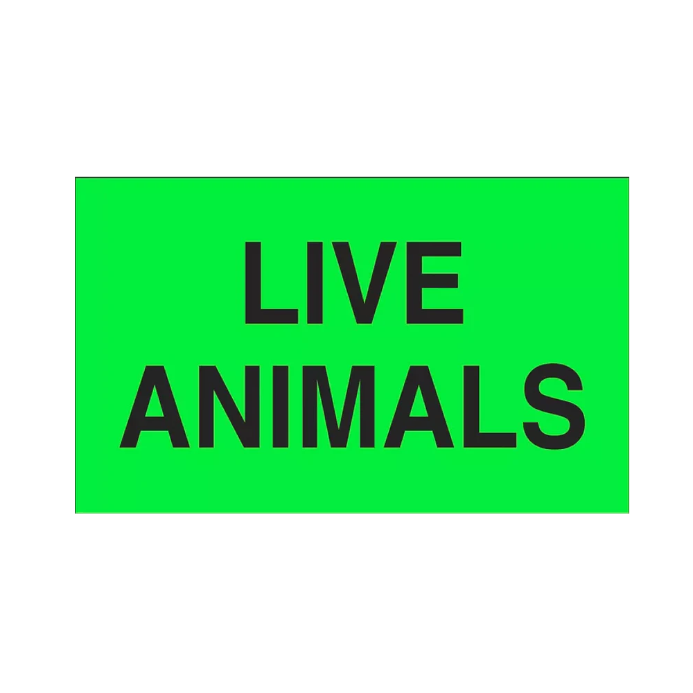 "LIVE ANIMALS" Labels – Dynamic Aqua-Supply