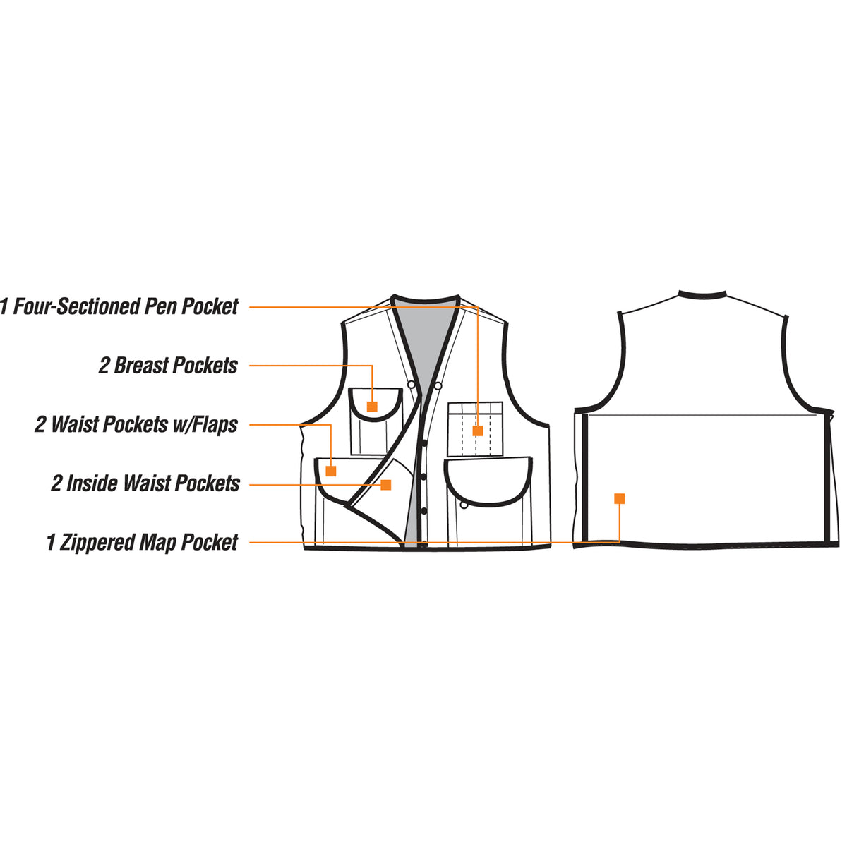 8-Pocket Nylon Mesh Cruiser Vest - Tan – Dynamic Aqua-Supply