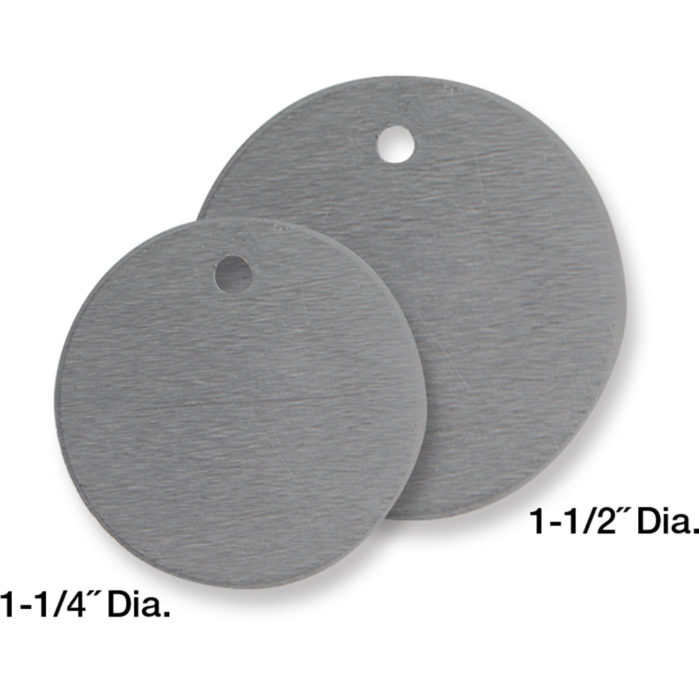 Tags, Aluminum, Round, Plain – Dynamic Aqua-Supply