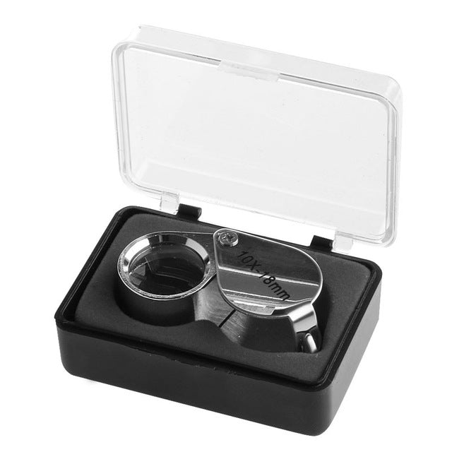 Triplet Glass Hand Lens 10X Loupe, 18 mm, with Plastic Case – Dynamic ...