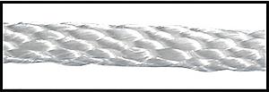 Solid Braided Nylon Rope - 1⁄8" x 500', White – Dynamic Aqua-Supply
